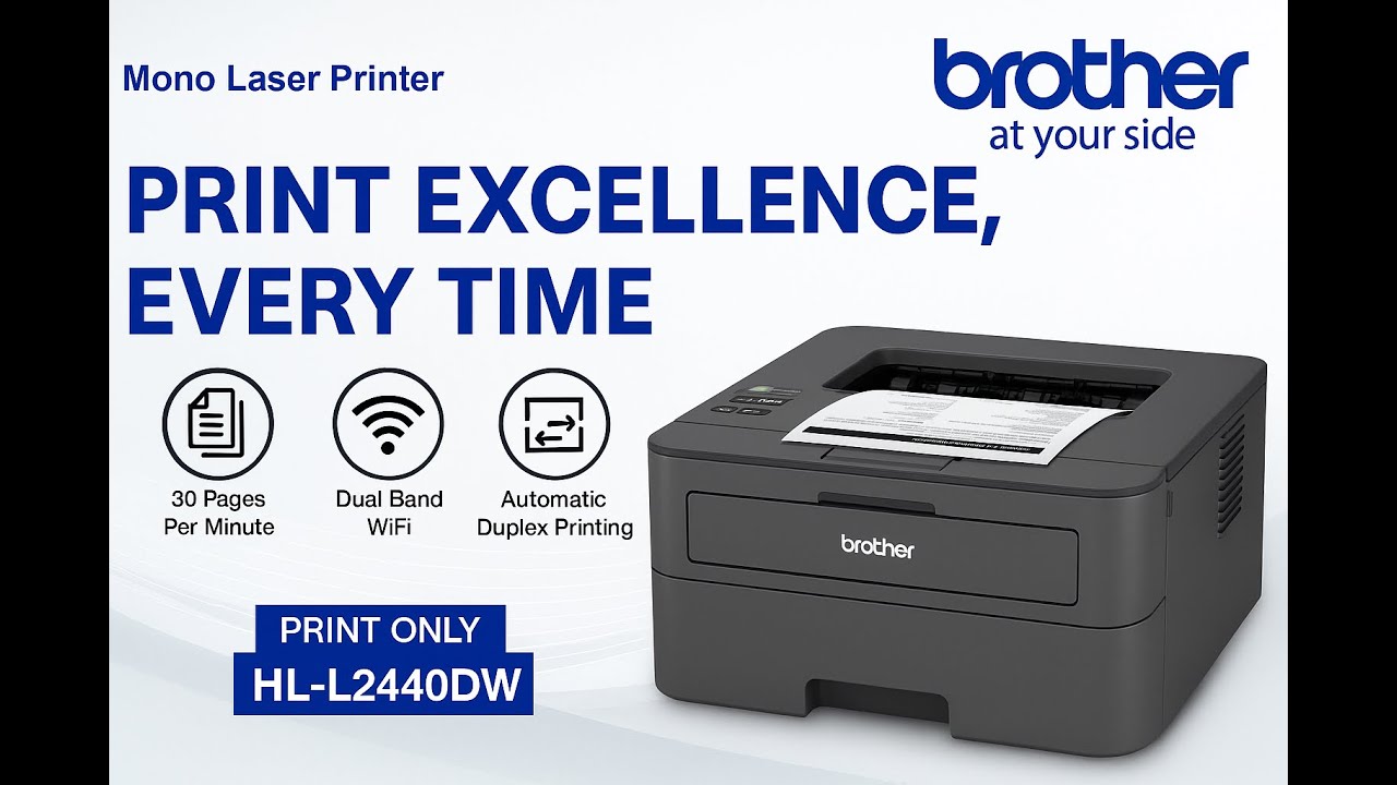 Brother HL-L2440DW Unboxing & Setup Best Wireless Laser Printer for ...