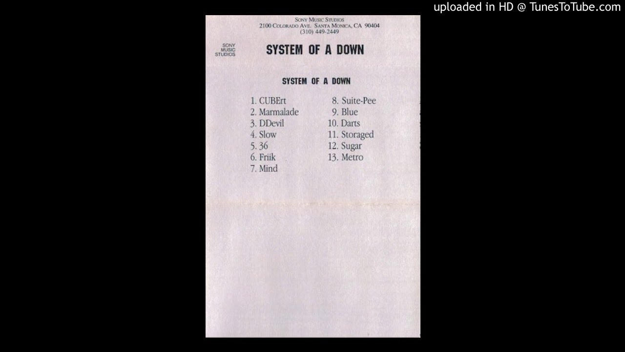System of a Down - Storaged (1997 Demo) Tape 4 - YouTube