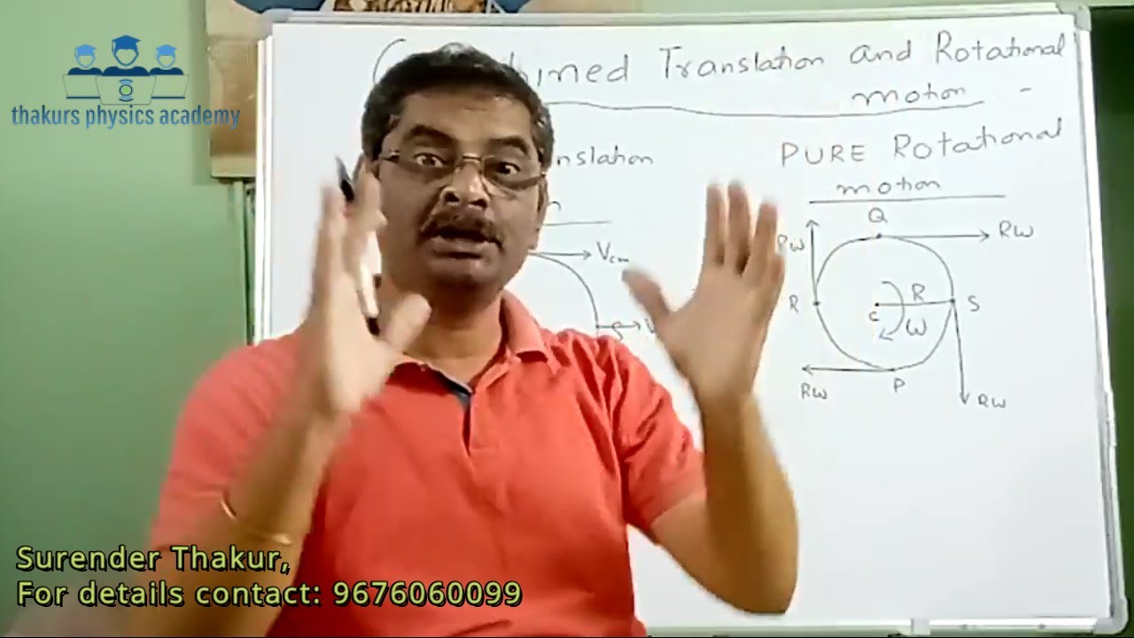 Rotational dynamics Lecture-5 (Combined Translation and Rotational ...