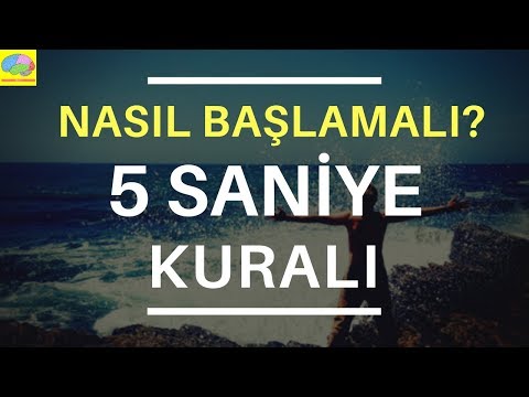 Zor gibi görünen işleri yapmaya başlamak için 3 basit yöntem | 5 saniye kuralı | Zeigarnik etkisi