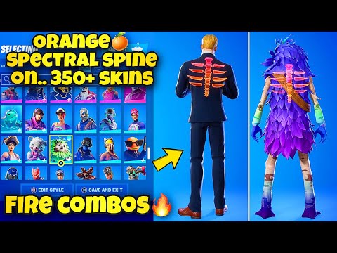NEW "ORANGE SPECTRAL SPINE" BACK BLING Showcased With 350+ SKINS In ...