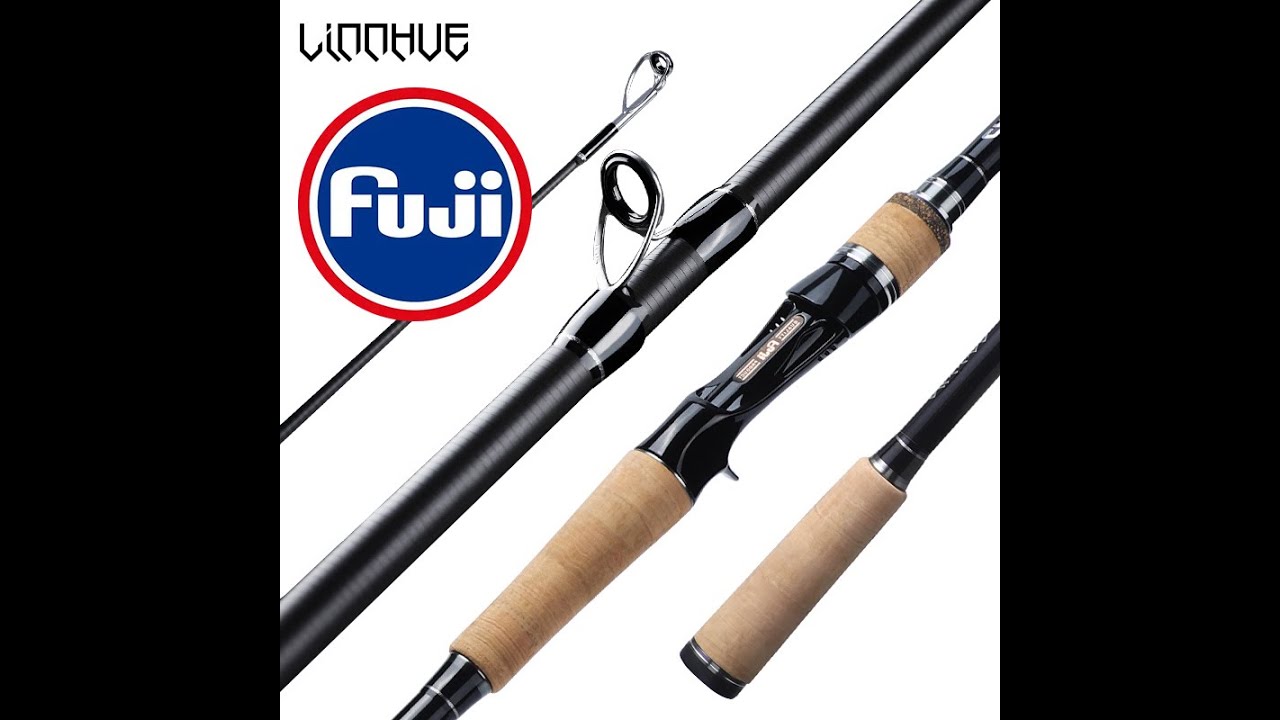 LINNHUE Fishing Rod Fuji Guide Lure Rod, 1.68-2.7M Spinning/Baitcasting ...