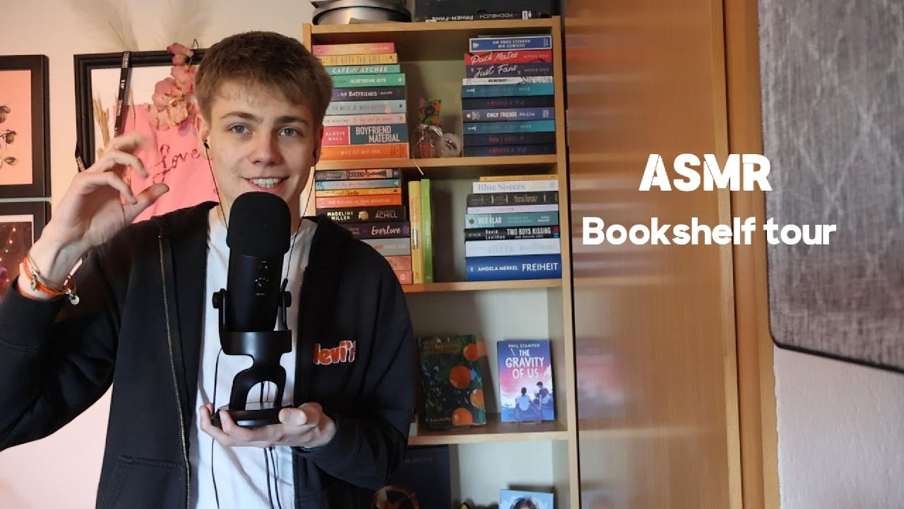 ASMR Bookshelf tour - Whispering about my Books 🏳️‍🌈 / ASMR Nexonix - YouTube