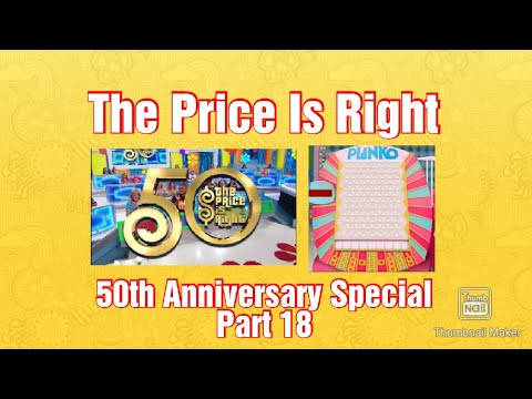 The Price Is Right 50th Anniversary Special Part 18 (Plinko) - YouTube
