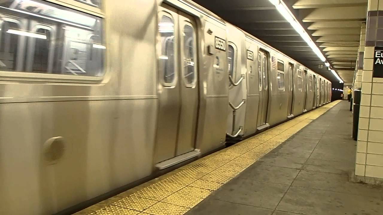 MTA New York City Subway R160 C Train terminates at Euclid Avenue - YouTube