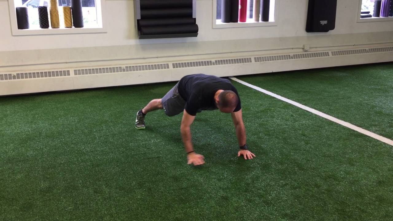 Push Up Position Lateral Crawl - YouTube