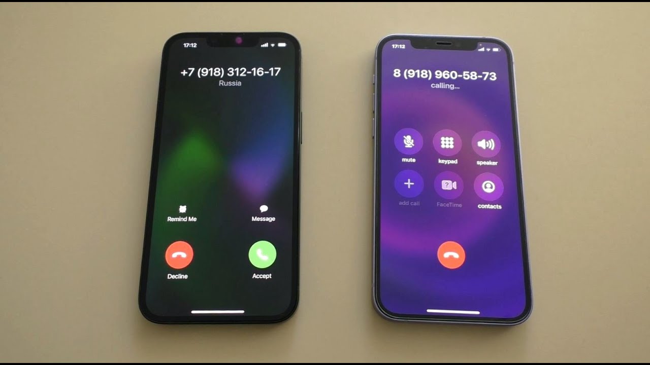 Incoming call & Outgoing call at the Same Time Apple iPhone 12+13 - YouTube