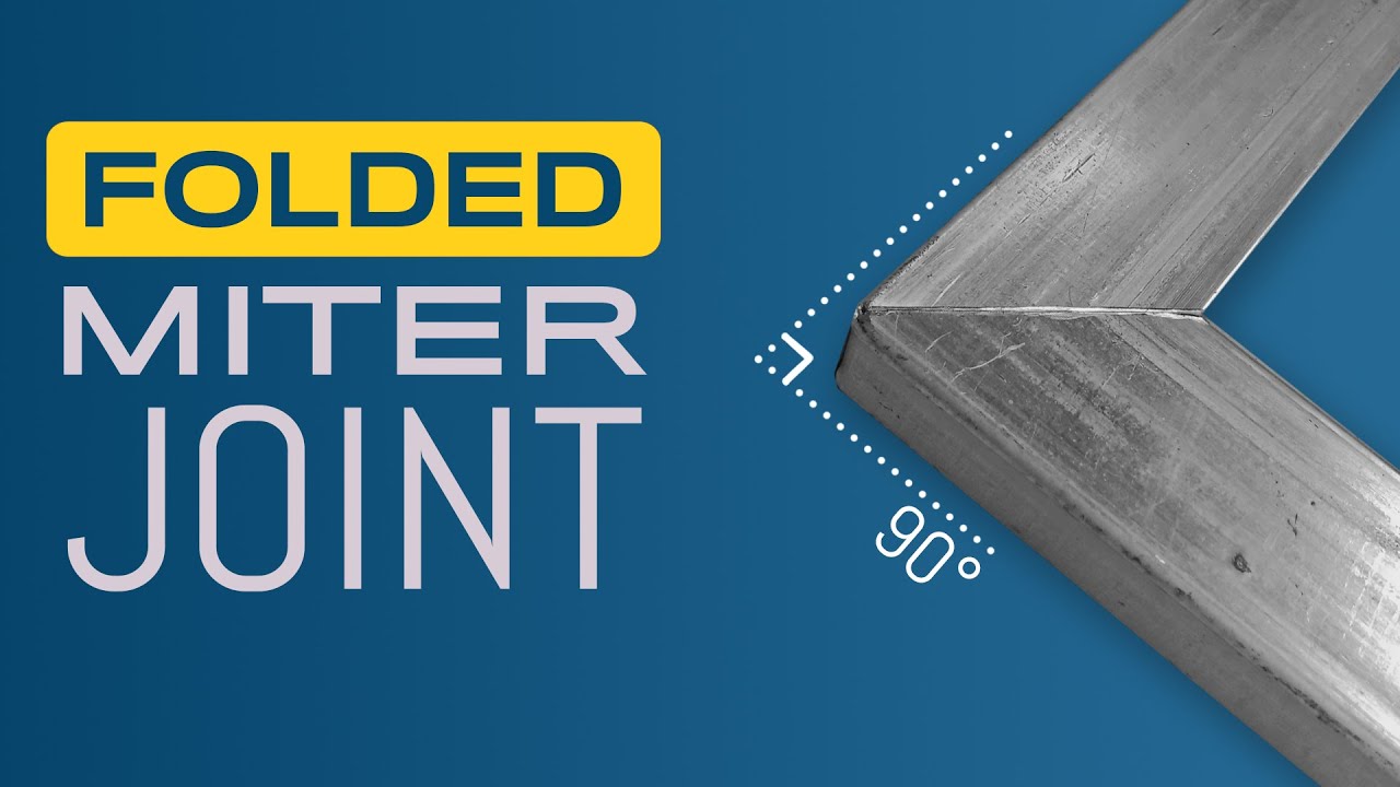 90 Degrees Folded Miter Joint | Rom's Fabrication - YouTube