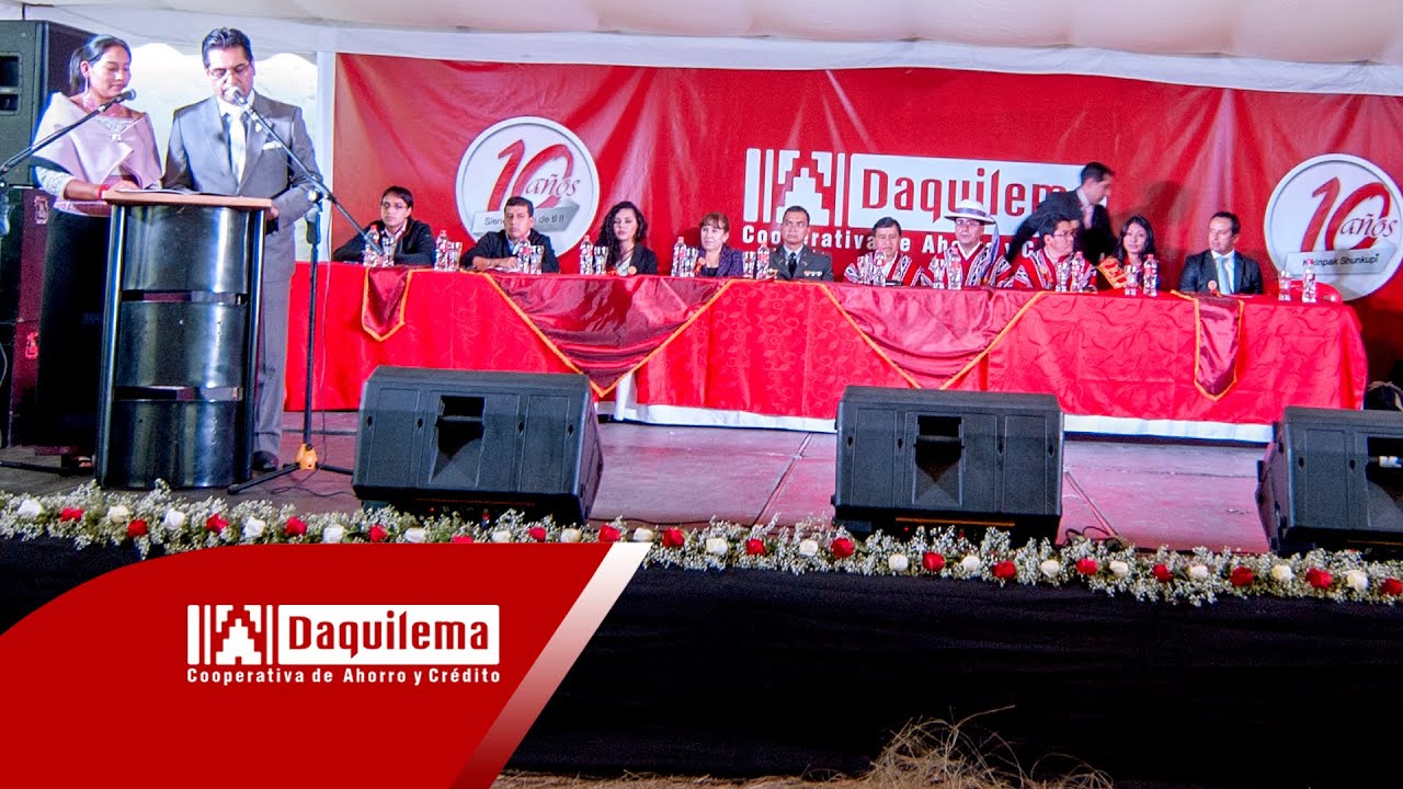 Sesión Solemne 10 Años Coop Daquilema - YouTube