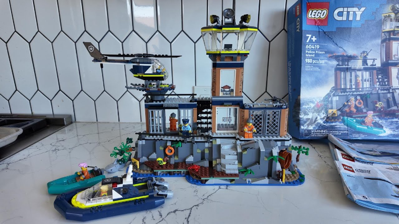 Tour the Lego City Prison Island 60419 (If You Dare!) - YouTube