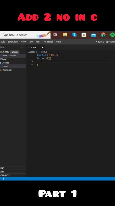 Sum Of 2 No In C Part 1 Development Coding Cprogramming Code Trendingshorts Shorts