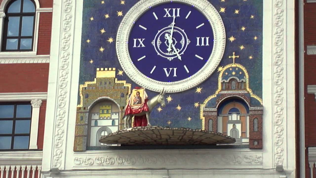 Часы в центре Йошкар-Олы - YouTube