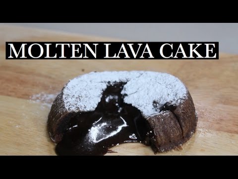 EASY CHOCOLATE MOLTEN LAVA CAKE - Food Papa - YouTube