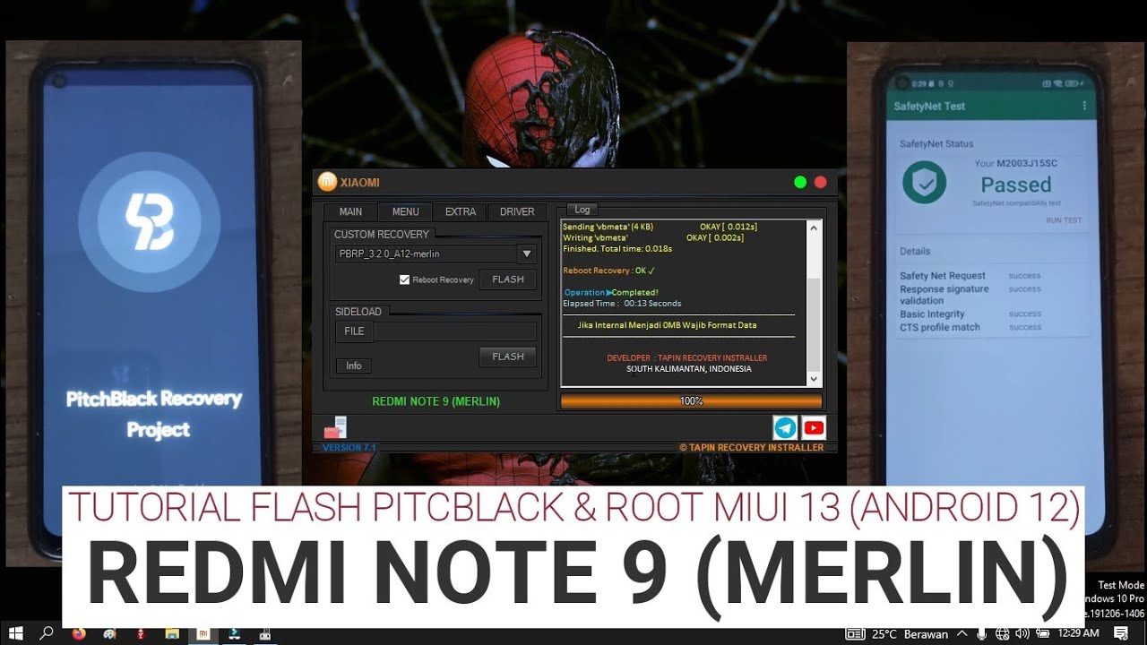 TUTORIAL INSTALL PITCHBLACK & ROOT MAGISK 25.2 | REDMI NOTE 9 | MERLIN ...