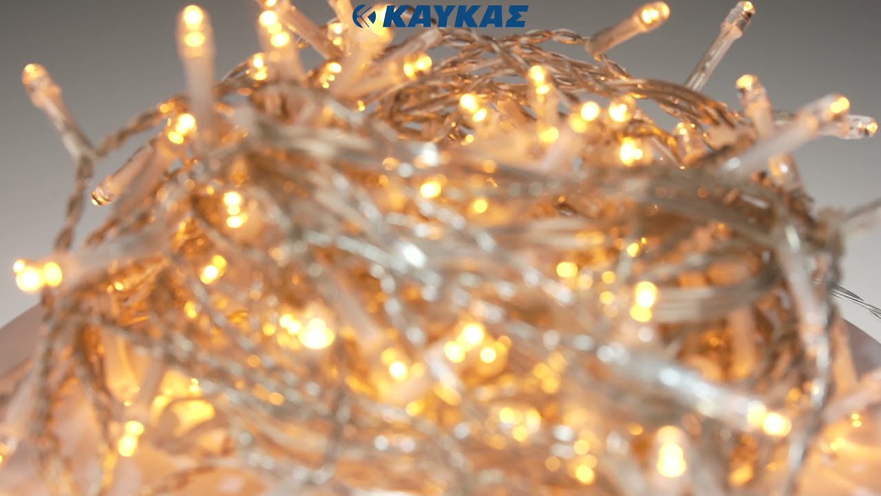 Φωτάκια LED Κουρτίνα (βροχή) σε θερμό λευκό χρώμα φωτός! - YouTube