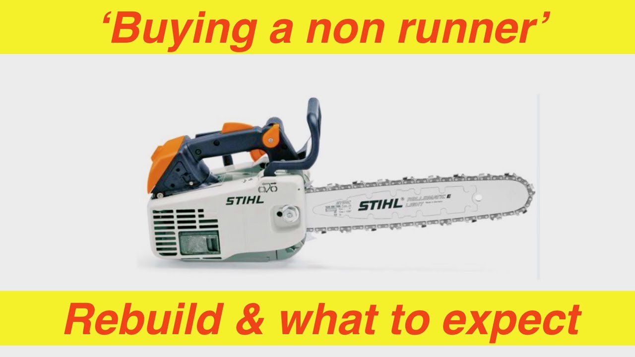 MS200T - Rebuild, Buying "nonrunner" Chainsaw - Strip down. - YouTube