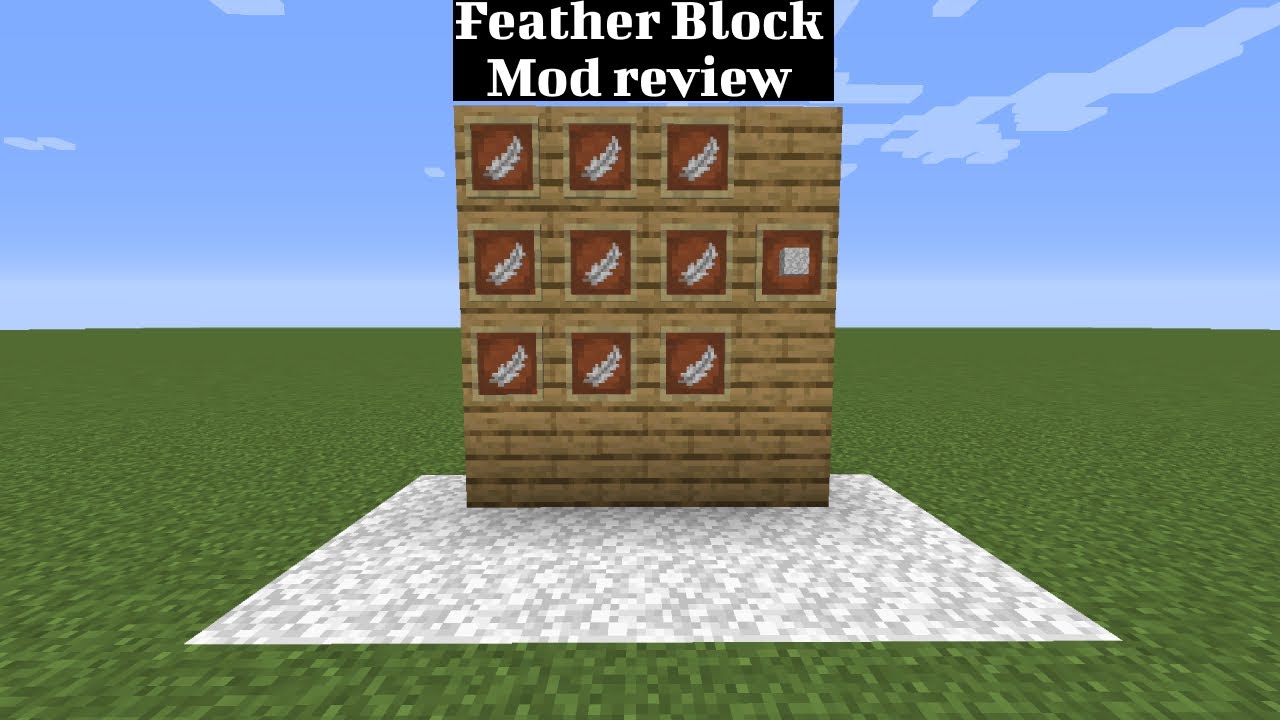 Feather Block | minecraft | mod review - YouTube