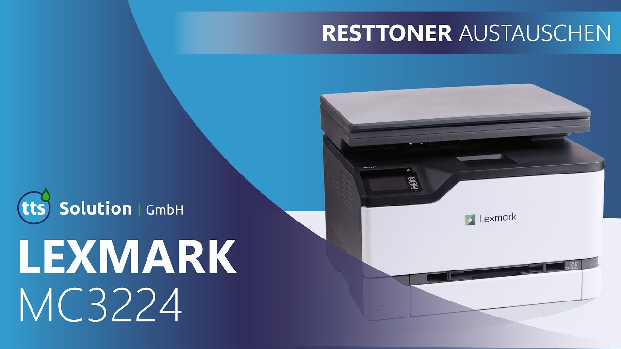 Lexmark MC3224: So funktioniert der Austausch des Resttonerbehälters ...