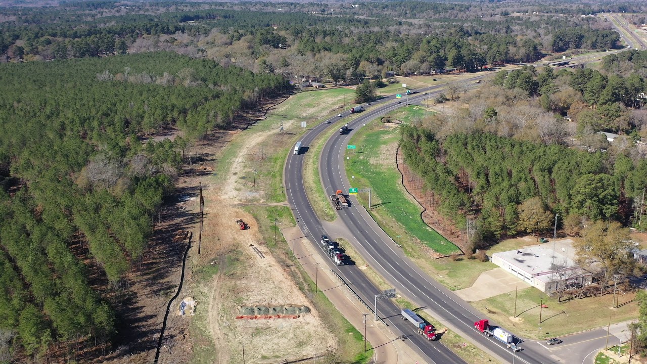 Nacogdoches US 59 / Loop 224 Flyover Project (December 17, 2019) - YouTube