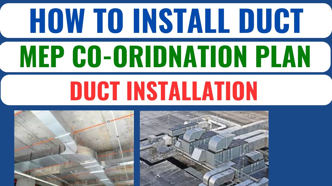 How to install duct on site I MEP Co-ordination in corridors in Hindi I ...