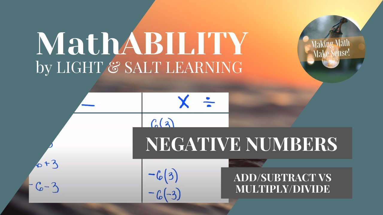 MathABILITY Rules For Negative Numbers Add Sub Vs Mult Div YouTube MathABILITY Rules For Negative Numbers Add Sub Vs Mult Div YouTube