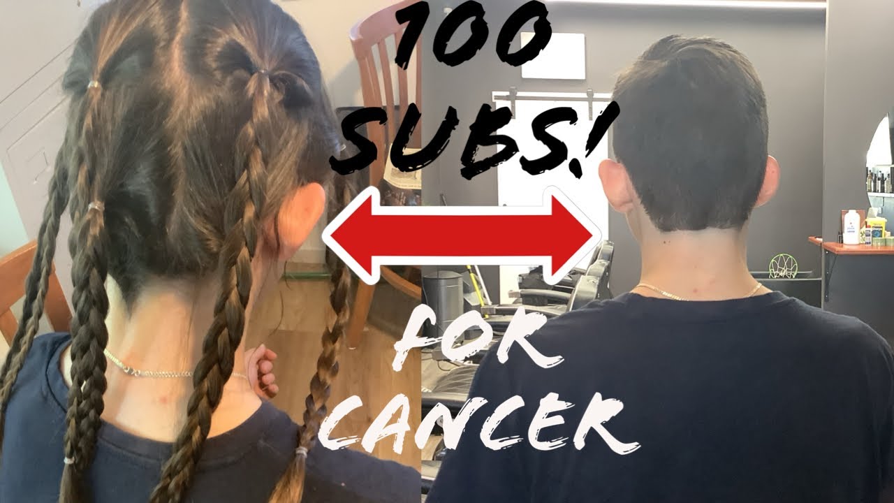 I CUT ALL MY HAIR FOR PEOPLE WITH CANCER! (100 SUB SPECIAL) - YouTube