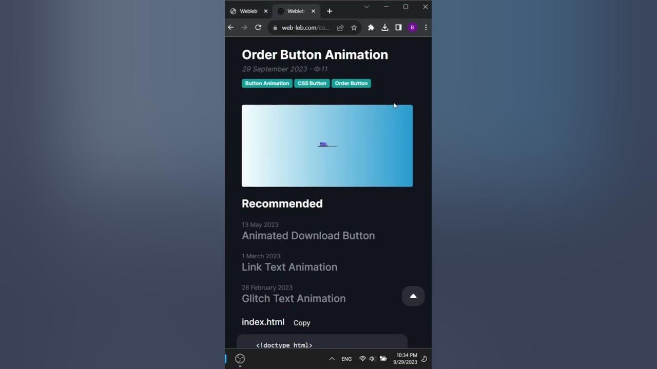 Css Order Button Webleb Coding Css Webdevelopment Webcode Frontend Youtube