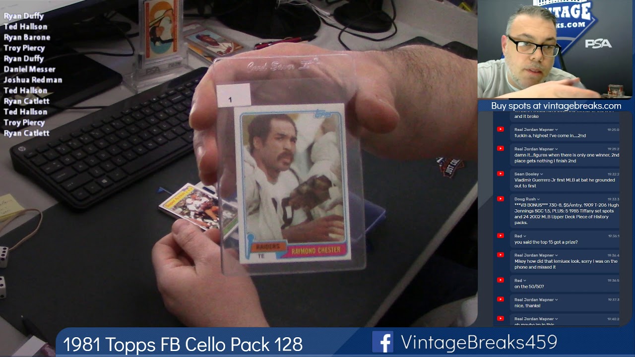 04-26-19 1981 Topps Football Cello Pack 128 Break Opening Video - YouTube