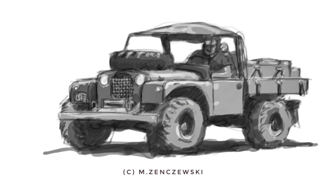 4x4 pickup drawing - YouTube