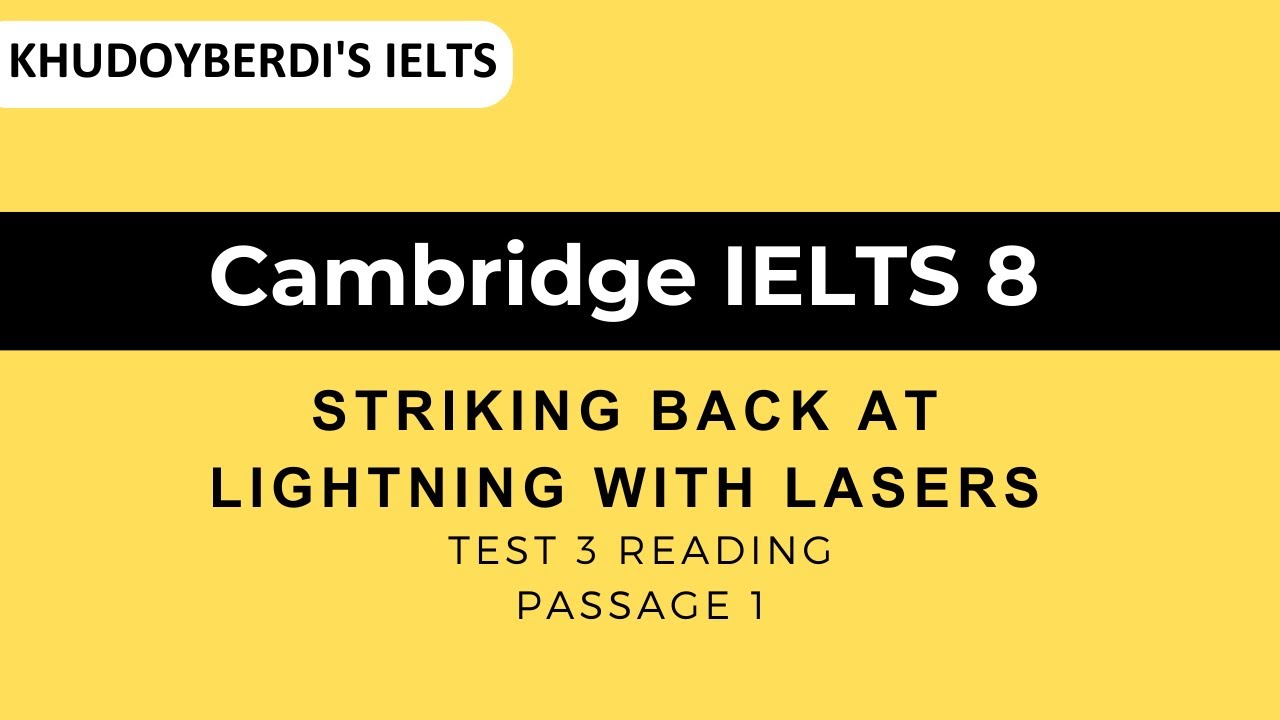 Cambridge IELTS 8 Test 3 Reading Passage 1 STRIKING BACK AT LIGHTNING Cambridge IELTS 8 Test 3 Reading Passage 1 STRIKING BACK AT LIGHTNING