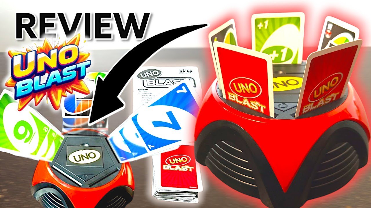 RIVIEW, UNBOXING UNO BLAST KARTU YANG BISA TERBANG MESIN KARTU UNO ...