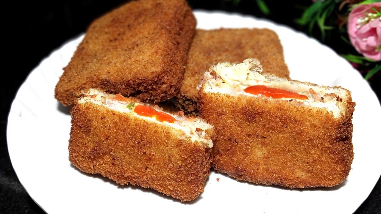 Crispy Fried Pocket Sandwich Toast Recipe! try it once and you will say ...