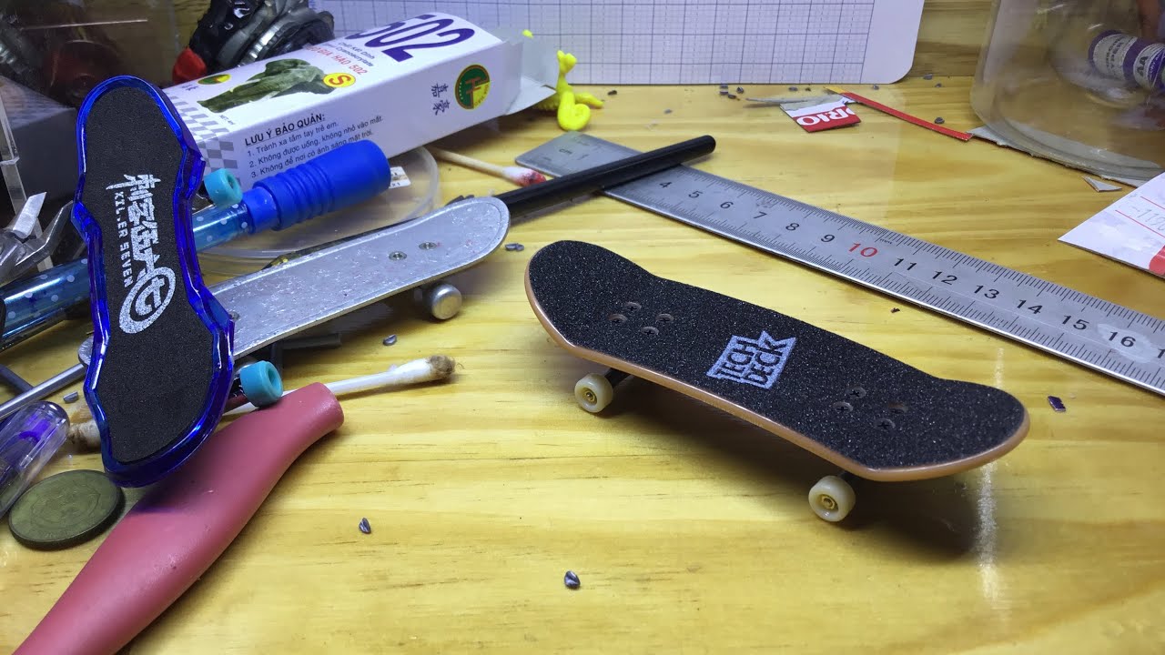 Unbox và trải nghiệm nhanh em tech deck mới mua - YouTube