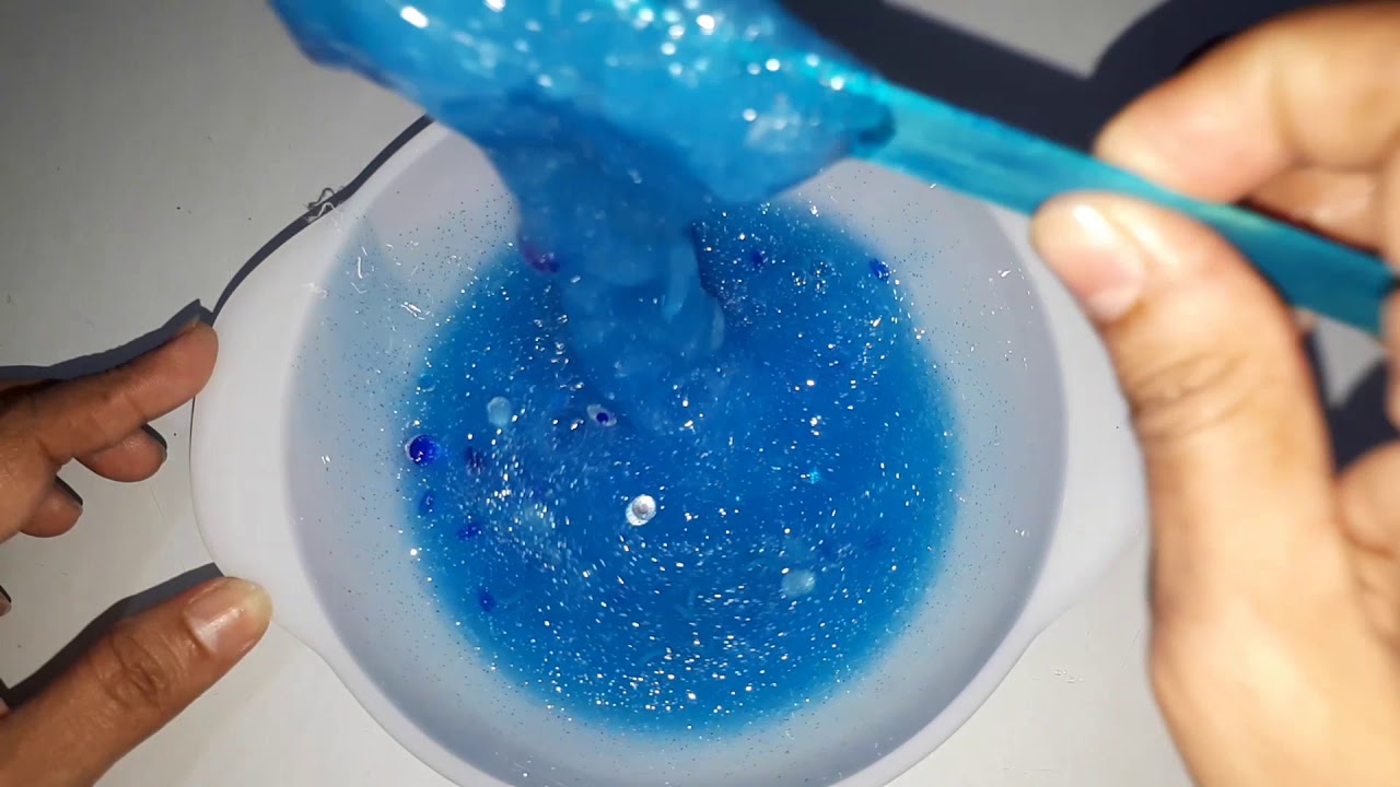 Making Blue Slime with Long Piping Bag *ASMR* *Satisfying* - YouTube