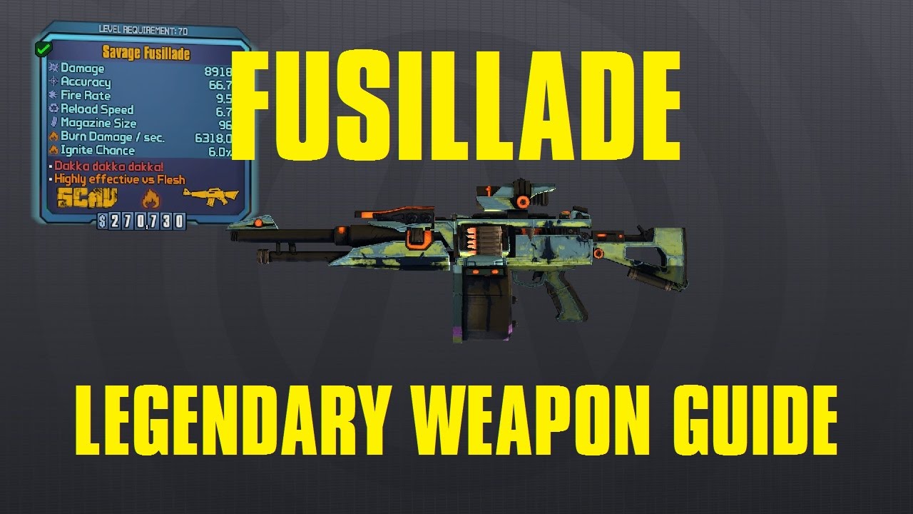 Fusillade Borderlands Pre Sequel | Legendary Scav Assault Rifle ...