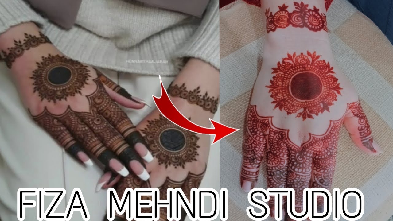 Beautiful Tikki Mehndi with bracelet and full heavy fingers/simple ...
