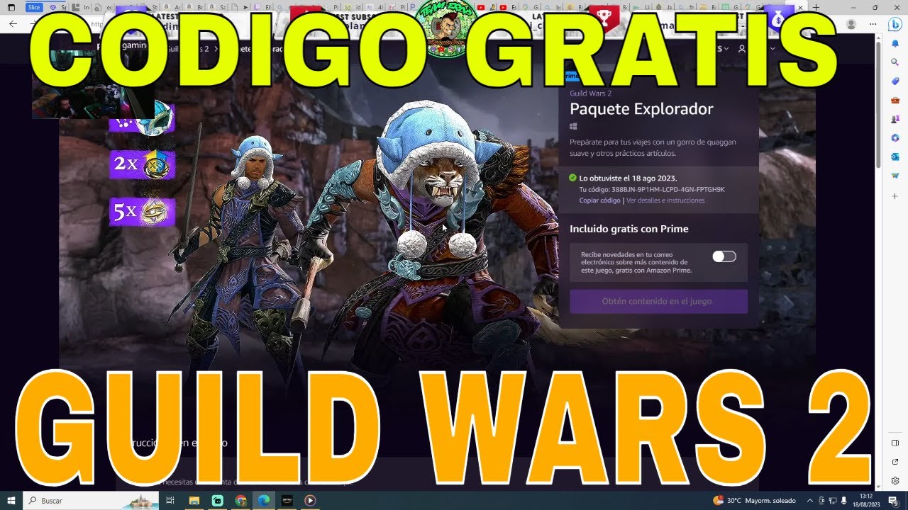 CODIGO GRATIS para GUILD WARS 2 ‼ - YouTube