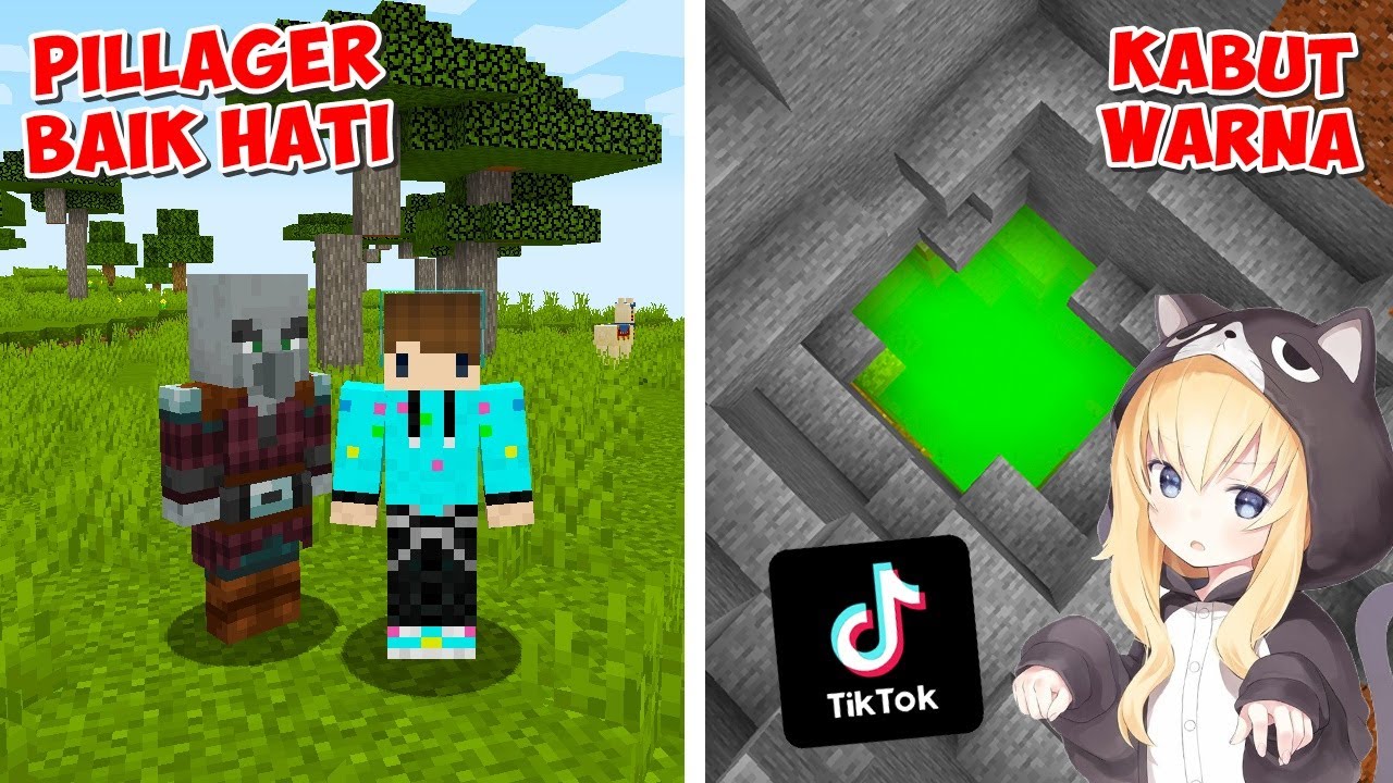 MEWUJUDKAN MINECRAFT HACK TIK TOK YANG BISA MENGUBAH DUNIA - YouTube