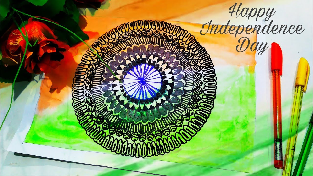 Independence day drawing/Independence Mandala drawing/Independence day ...