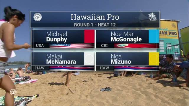 2016 Hawaiian Pro; Round One Heat 12 - YouTube