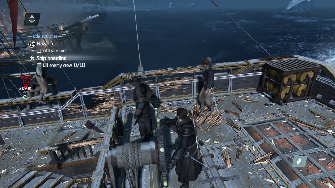 Assassin's Creed ROGUE : Naval GamePlay - Harpooning, Capturing Forts ...