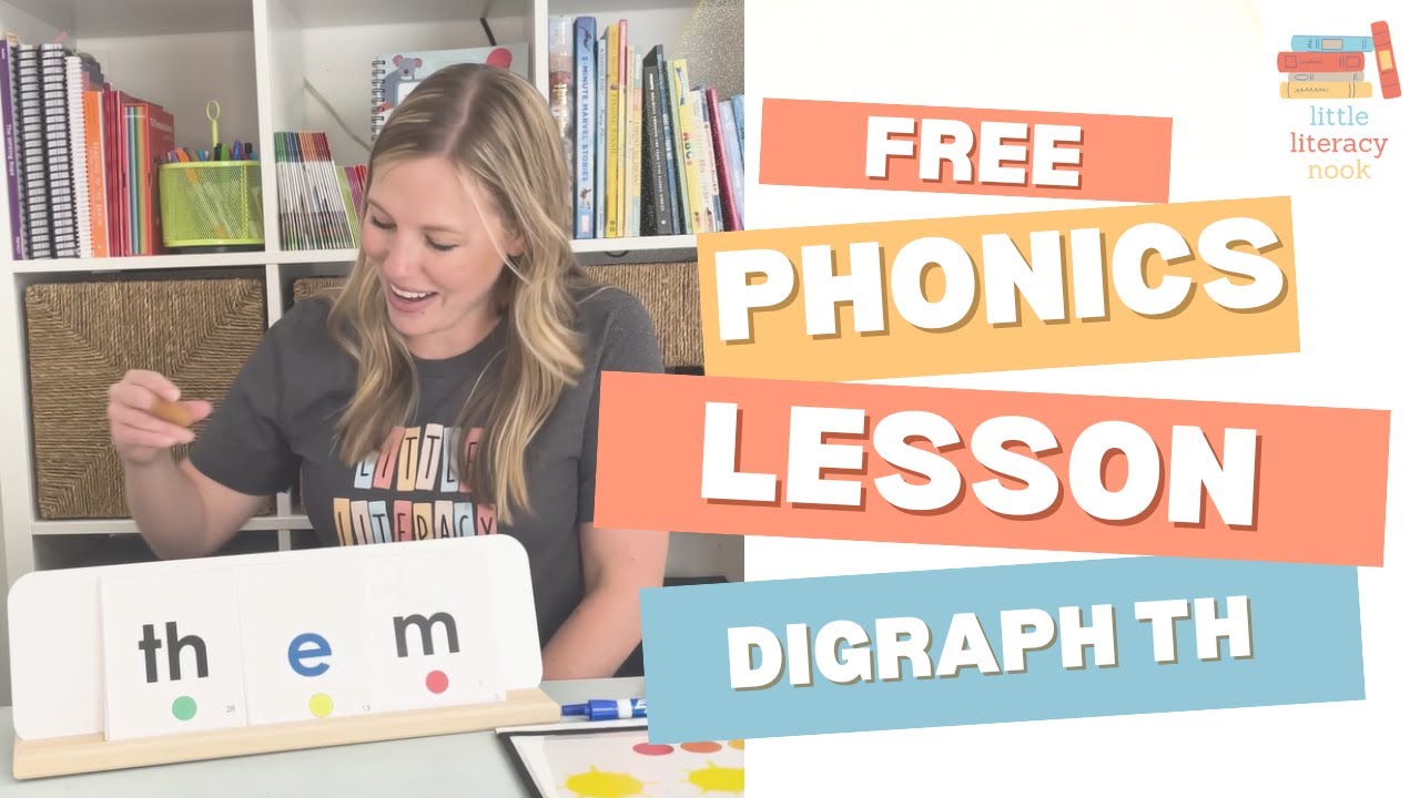 Phonics reading lesson: digraph th- Course 2- Lesson 2 - YouTube