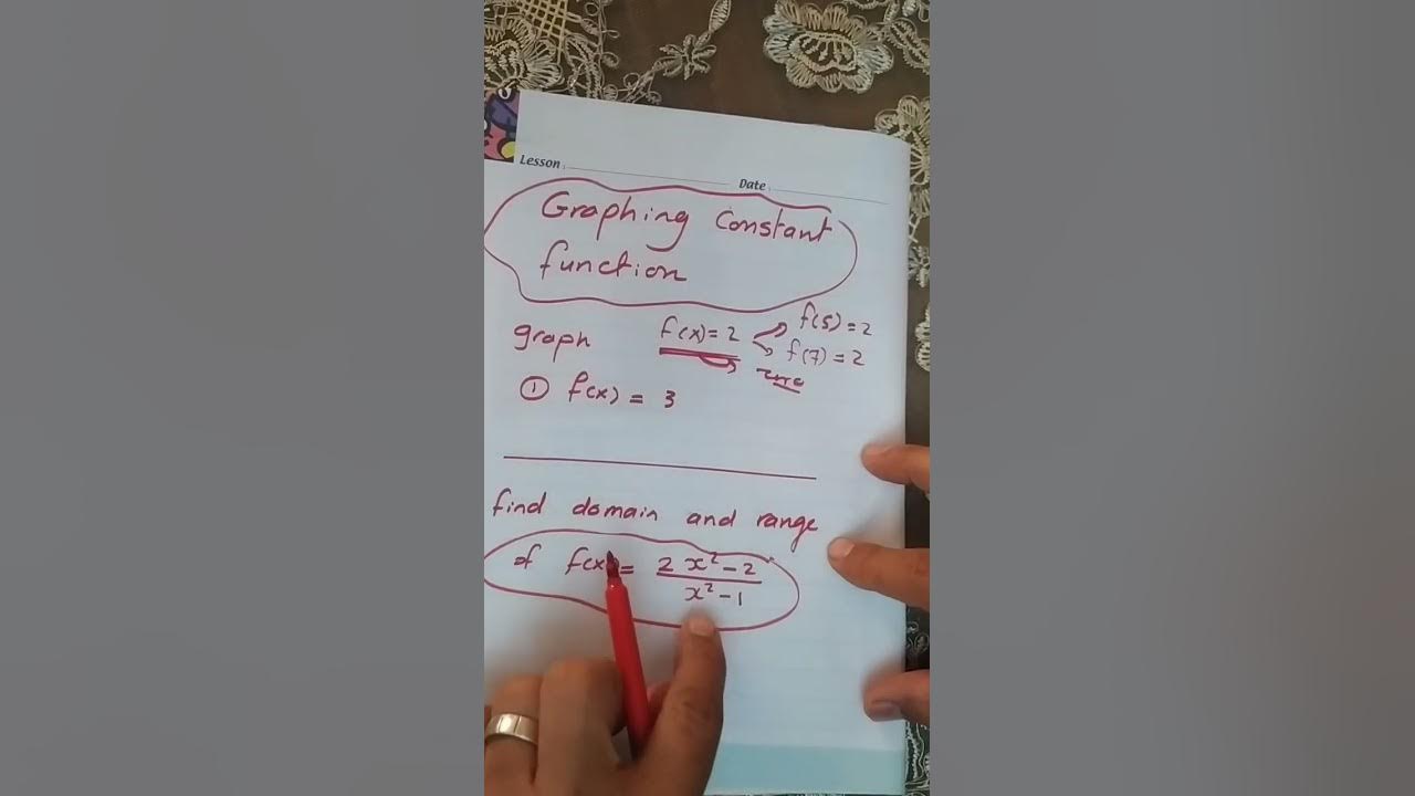 graphing functions part 1 ( constant linear quadratic) senior 2 first term - YouTube