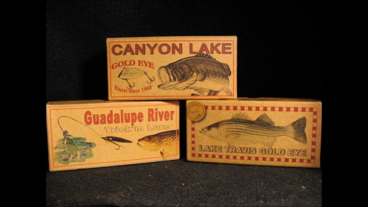 Lake Travis, Canyon Lake and Guadalupe River Texas Fishing Lure Boxes ...