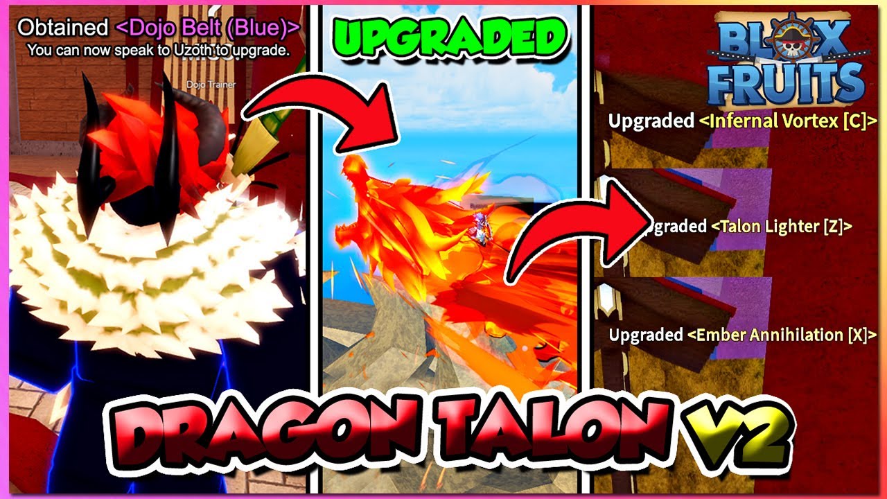 How To Get Dragon Talon V2 Fast + Full Guide In Blox Fruits Update 24 ...