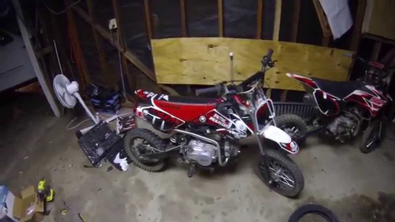 SSR 125 Pit Bike Upgrade exhaust! - YouTube