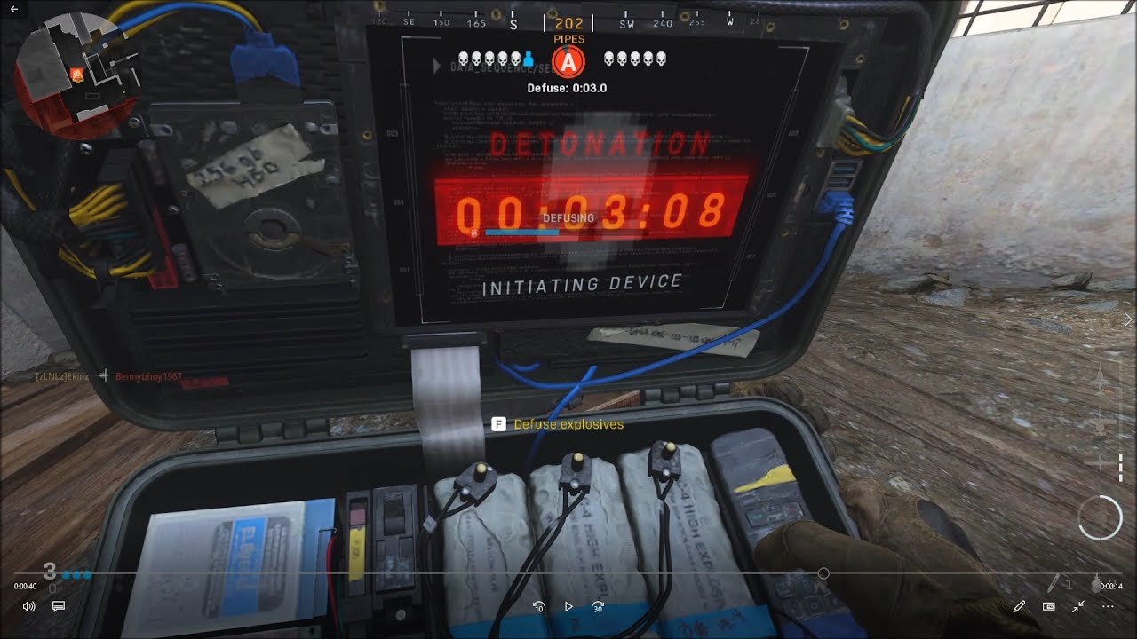 Call Of Duty Modern Warfare 00:00:00 SnD Bomb Defuse Clutch - with ...