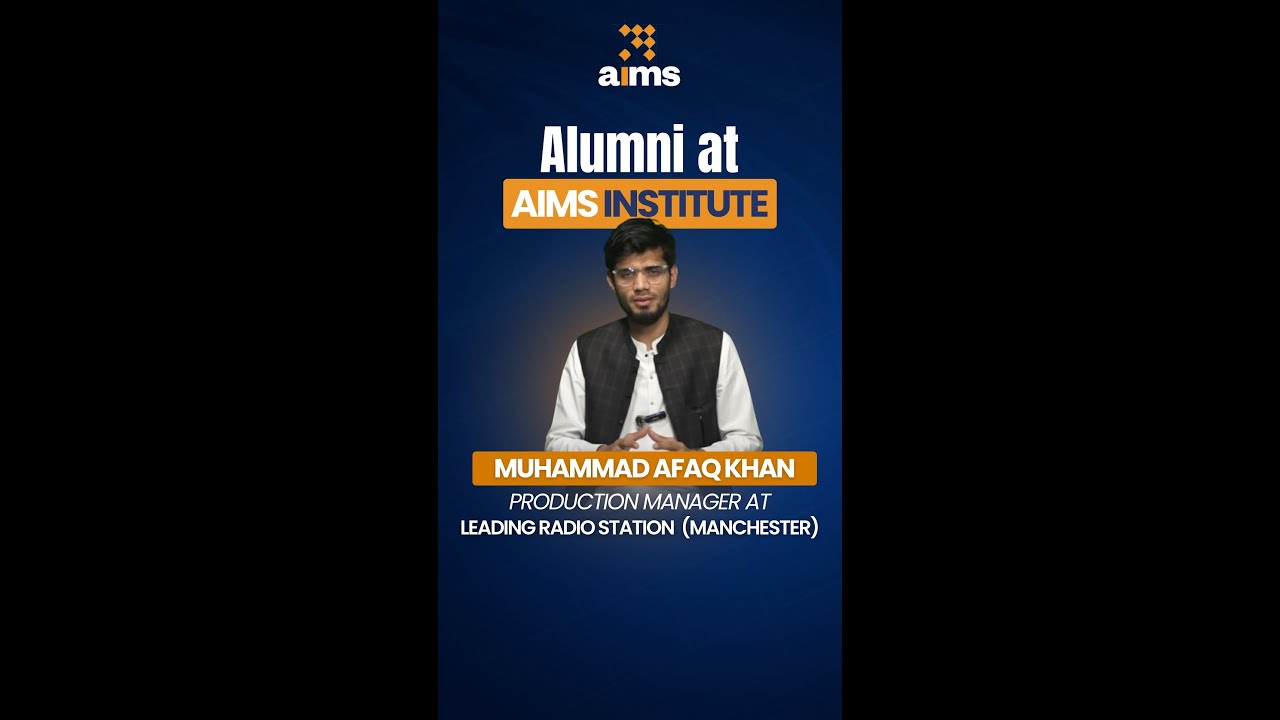 Muhammad Afaq Khan, Proud AIMS alumnus - YouTube