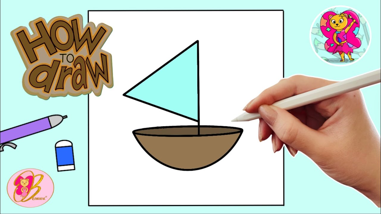 How to draw a Boat - YouTube