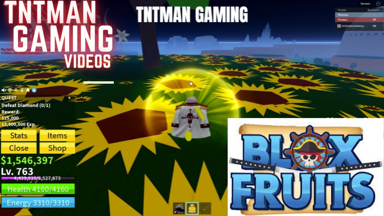 Roblox Blox Fruits 2nd Sea Diamond Boss Quest Using Magma Fruit - YouTube